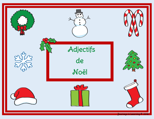 Adjectifs de Noël | Teaching Resources