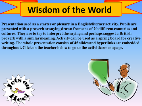 A World of Wisdom? | Teaching Resources