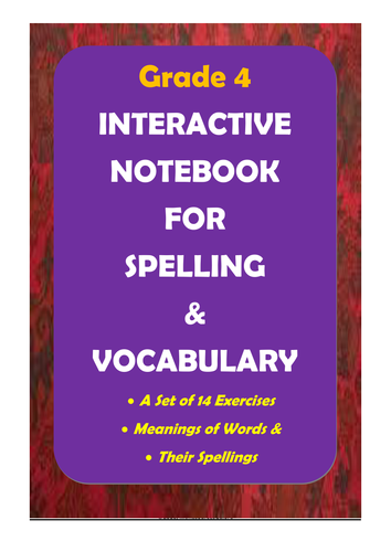 Grade 4: Interactive Notebook for Spelling & Vocabulary | Teaching ...