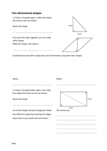 Two dimensional shapes | Teaching Resources
