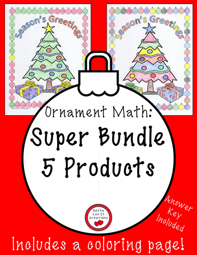 Christmas Math Surprise Activities Bundle | Teaching Resources