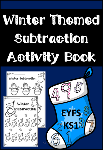 Winter Themed Subtraction Activity Book for EYFS/KS1 | Teaching Resources