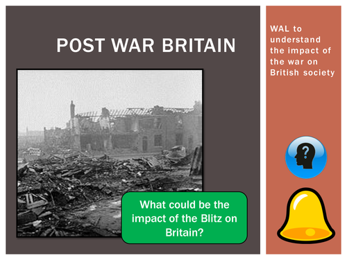 Post War Britain WW2 Government Reforms | Teaching Resources