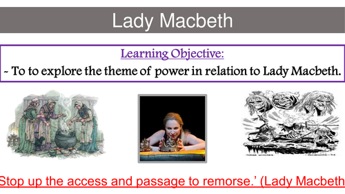 Lady Macbeth as a Powerful Character | Teaching Resources