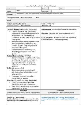 Soccer Lesson Plans | Teaching Resources