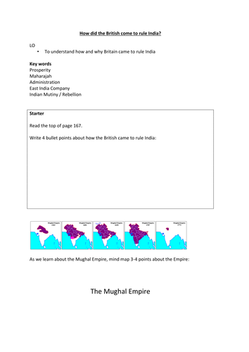 How did the British come to rule India? | Teaching Resources