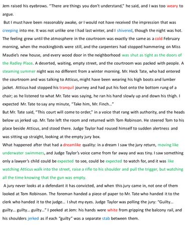 NEW GCSE 9-1 ENGLISH LITERATURE AO1/AO2/AO3 EXTRACT ANALYSIS | Teaching ...