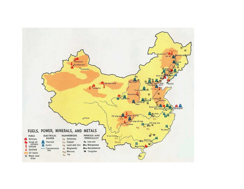 Physical and Human Geography of China Maps | Teaching Resources