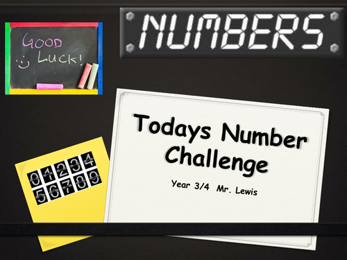 Number Challenge | Teaching Resources