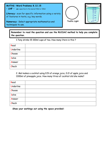 Problem Solving (RUCSAC) | Teaching Resources Problem Solving (RUCSAC) | Teaching Resources