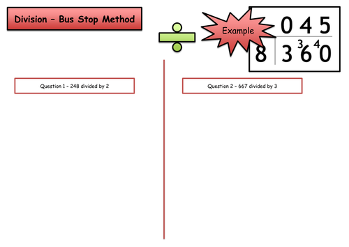 Year 4 Complete Division Lesson | Teaching Resources