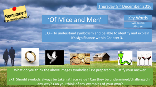 Of Mice and Men - Symbolism | Teaching Resources