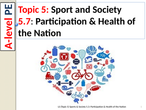 A-level PE EDEXCEL (Spec 2016) 5.7: Participation and health of the ...