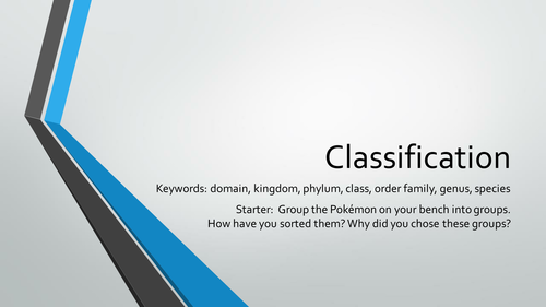 Classification Lesson | Teaching Resources