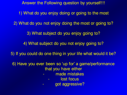 AQA GCSE Physical Education Resource based on Arousal and Psychological ...