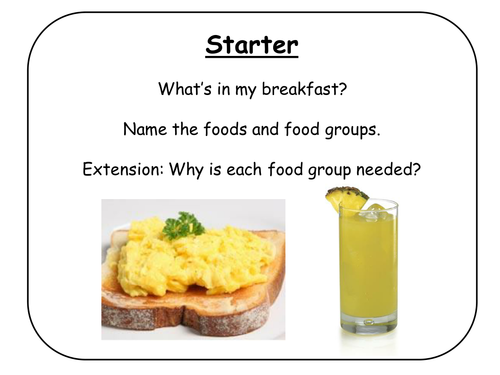 B2.1 Health and Lifestyle - Lesson 2 - Food Tests | Teaching Resources