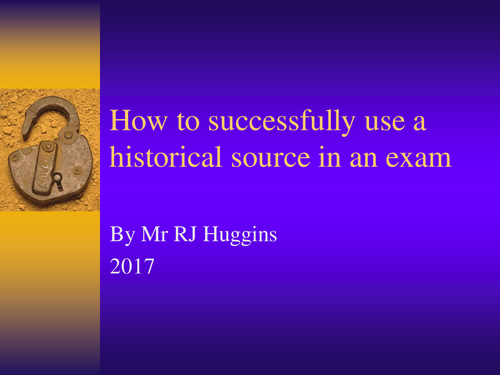 How to analyze a historical source successfully in an exam | Teaching ...