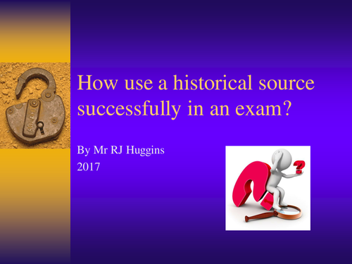 How to successfully analyse a source at GCSE and A Level History ...