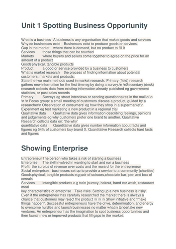 Unit-1---business-studies | Teaching Resources Unit-1---business-studies | Teaching Resources