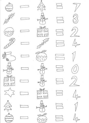 Christmas Maths: Subtraction and Codes | Teaching Resources