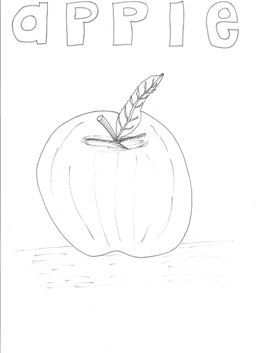 Fruit: Apple Colouring Page | Teaching Resources