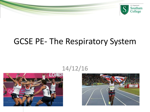 Edexcel GCSE PE 2016 9-1 The Respiratory System | Teaching Resources