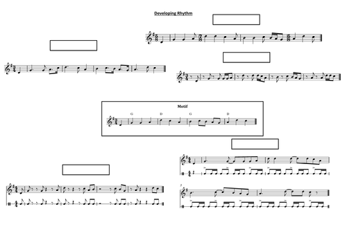 Music Composition - Developing Rhythm | Teaching Resources