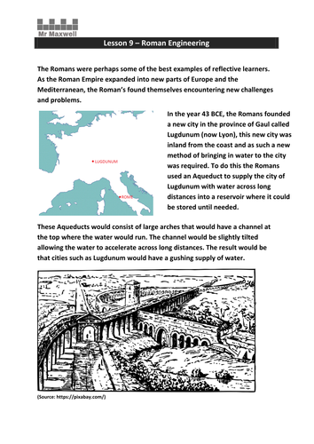 Lesson 9: Roman Engineering | Teaching Resources