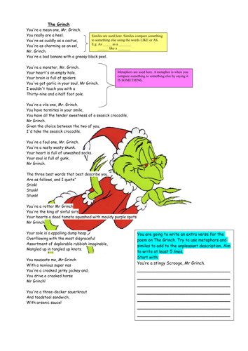 Grinch Poem
