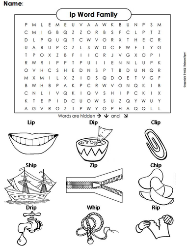 ip Word Family | Teaching Resources
