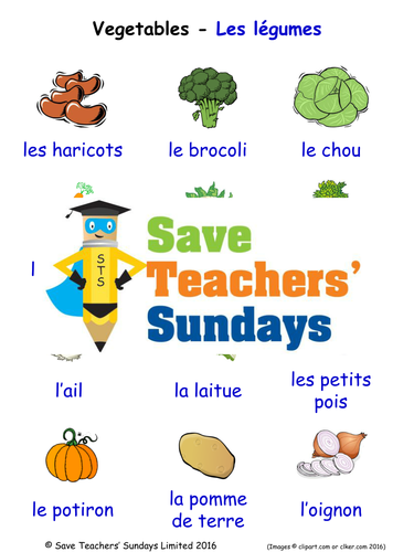 Vegetables in French Worksheets, Games, Activities and Flash Cards ...
