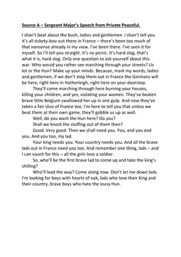 Compare Private Peaceful war speech and Barack Obama speech | Teaching ... Compare Private Peaceful war speech and Barack Obama speech | Teaching ...