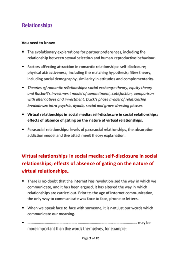 Relationships - Virtual relationships in social media - to go with full ...