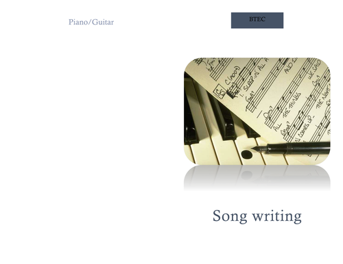 Song writing booklet | Teaching Resources