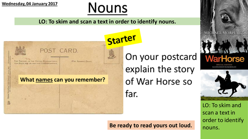 War Horse Chapters 8-11 | Teaching Resources