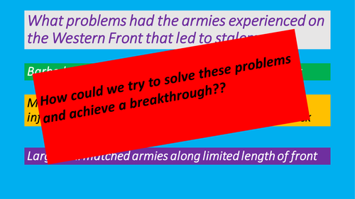 WWI new weapons | Teaching Resources