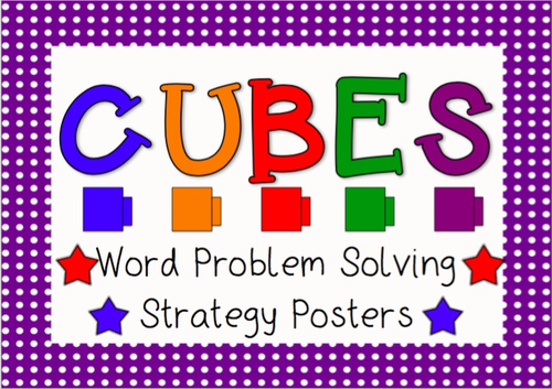 CUBES Word Problem Solving Strategy Posters | Teaching Resources CUBES Word Problem Solving Strategy Posters | Teaching Resources