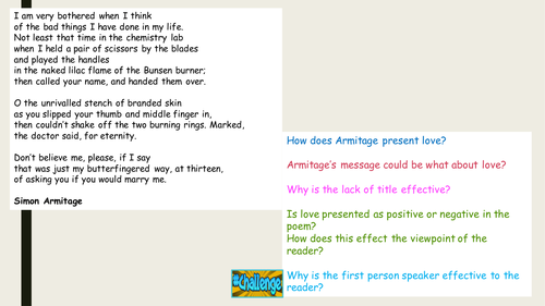 Unseen Poem - AQA New Spec GCSE | Teaching Resources