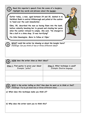 Writer's Intentions | Teaching Resources