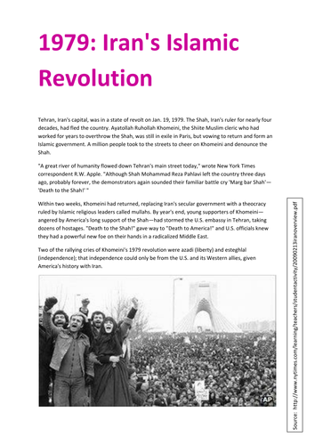 The Iranian Revolution | Teaching Resources