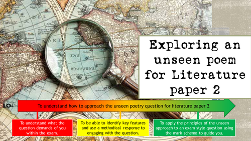 Unseen Poetry for AQA (9-1) Literature Paper 2, Section C | Teaching ...