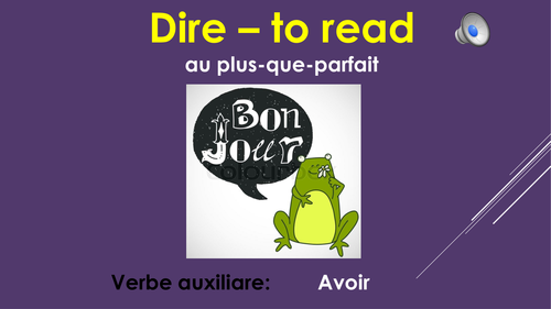 Stage 4-5: Presentation of irregular '-re' verbs in the pluperfect ...