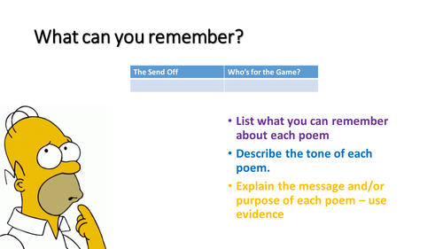 Comparing war poetry Jessie Pope Who's for the game and Wilfred Own The ...