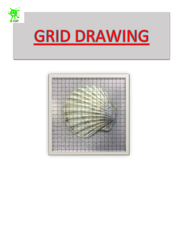 Art. Grid Drawing. Shell 2 | Teaching Resources