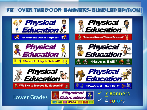 PE Banners (Posters) - Lower Grade; Bundled Edition | Teaching Resources