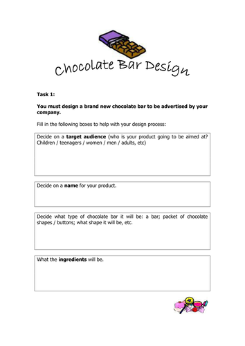 Designing a New Chocolate Bar | Teaching Resources
