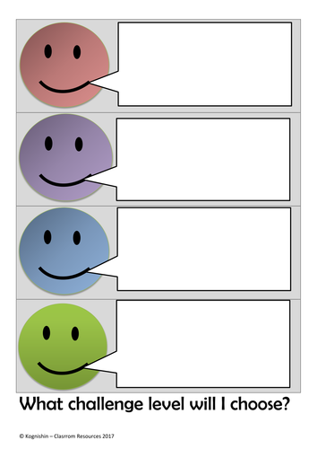 Choose your level | Teaching Resources