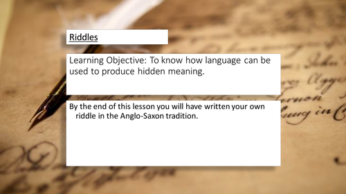 A Stand Alone Lesson Exploring Poetic Devices Through Riddles ...