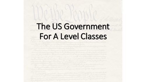 US Government | Teaching Resources