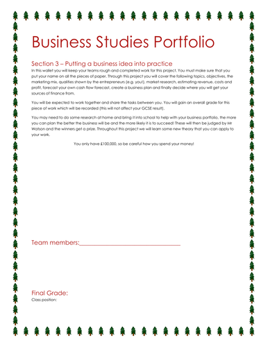 GCSE Business Studies - Business Plan Activity | Teaching Resources GCSE Business Studies - Business Plan Activity | Teaching Resources